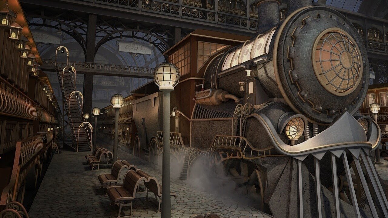 Steampunk Train Station