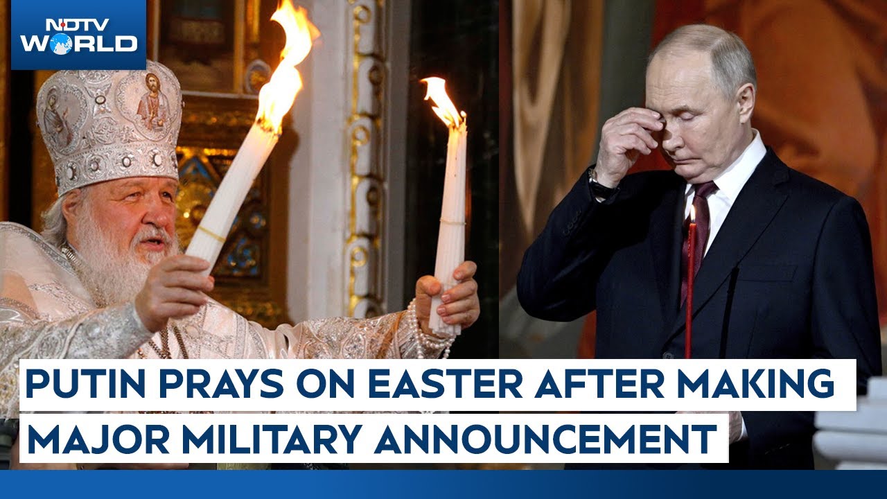 Putin Ukraine Ceasefire | Putin Atttends Easter Service After ...