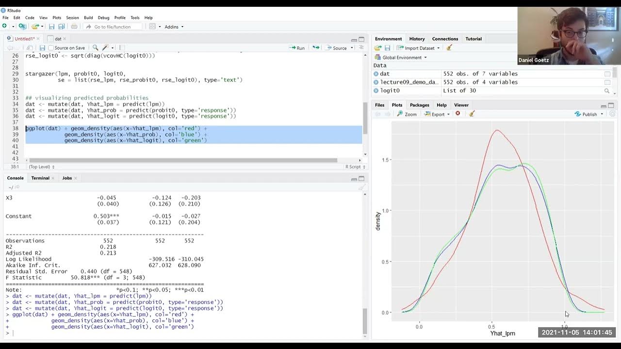 Lecture 08 R demonstration - Binary dependent variables - YouTube
