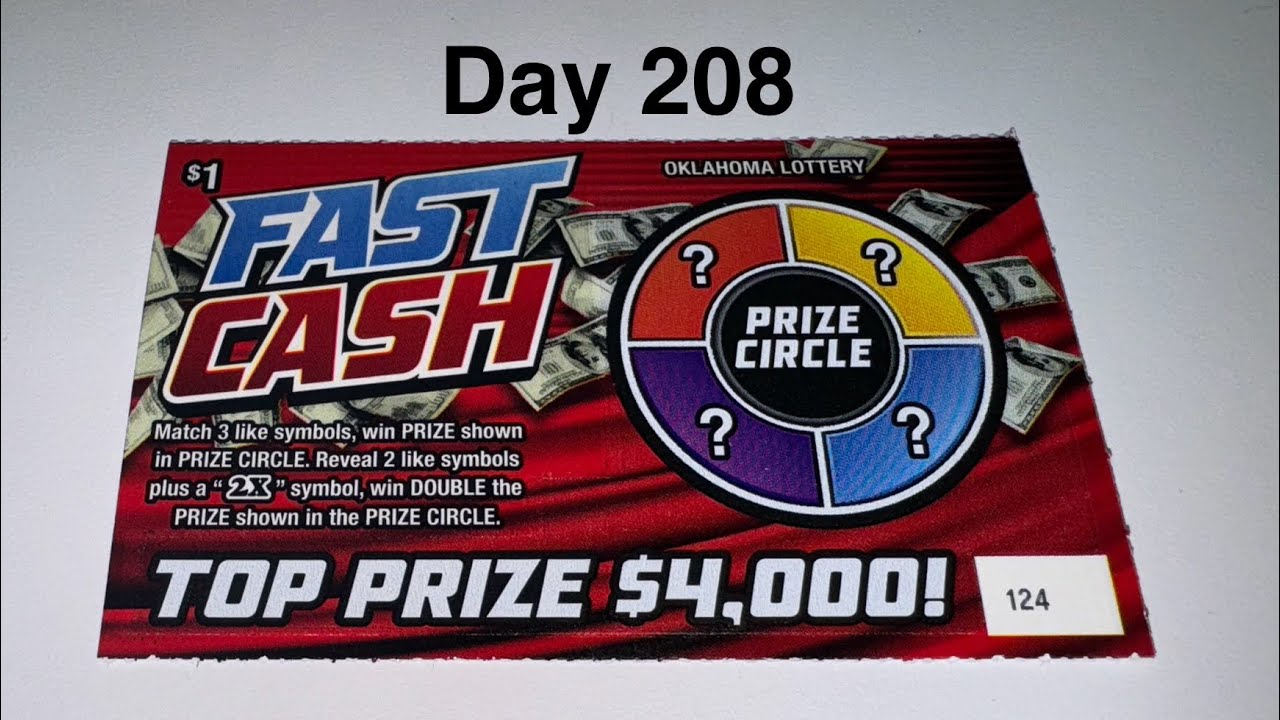 Fast Cash #9 - Day 208 of Scratching Lottery Tickets - Oklahoma Lottery ...