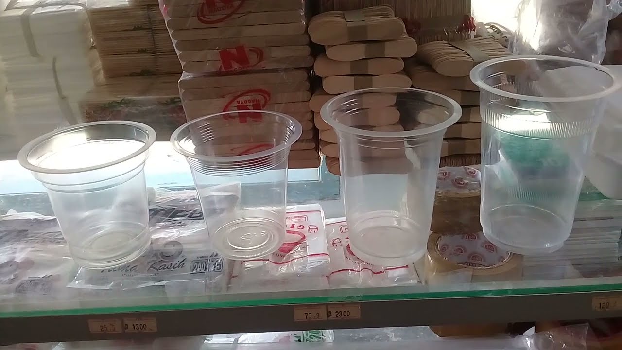 REVIEW CUP PLASTIK UNTUK ES, BUBUR, DAN SEBAGAINYA (UKURAN OZ) - YouTube