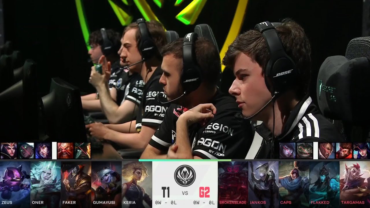 【2022季中冠軍賽】對抗賽 第一天 T1 vs G2 - YouTube