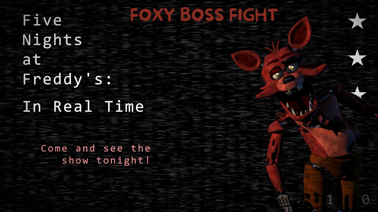 Five Nights At Freddy's In Real Time: Foxy Boss Fight - YouTube