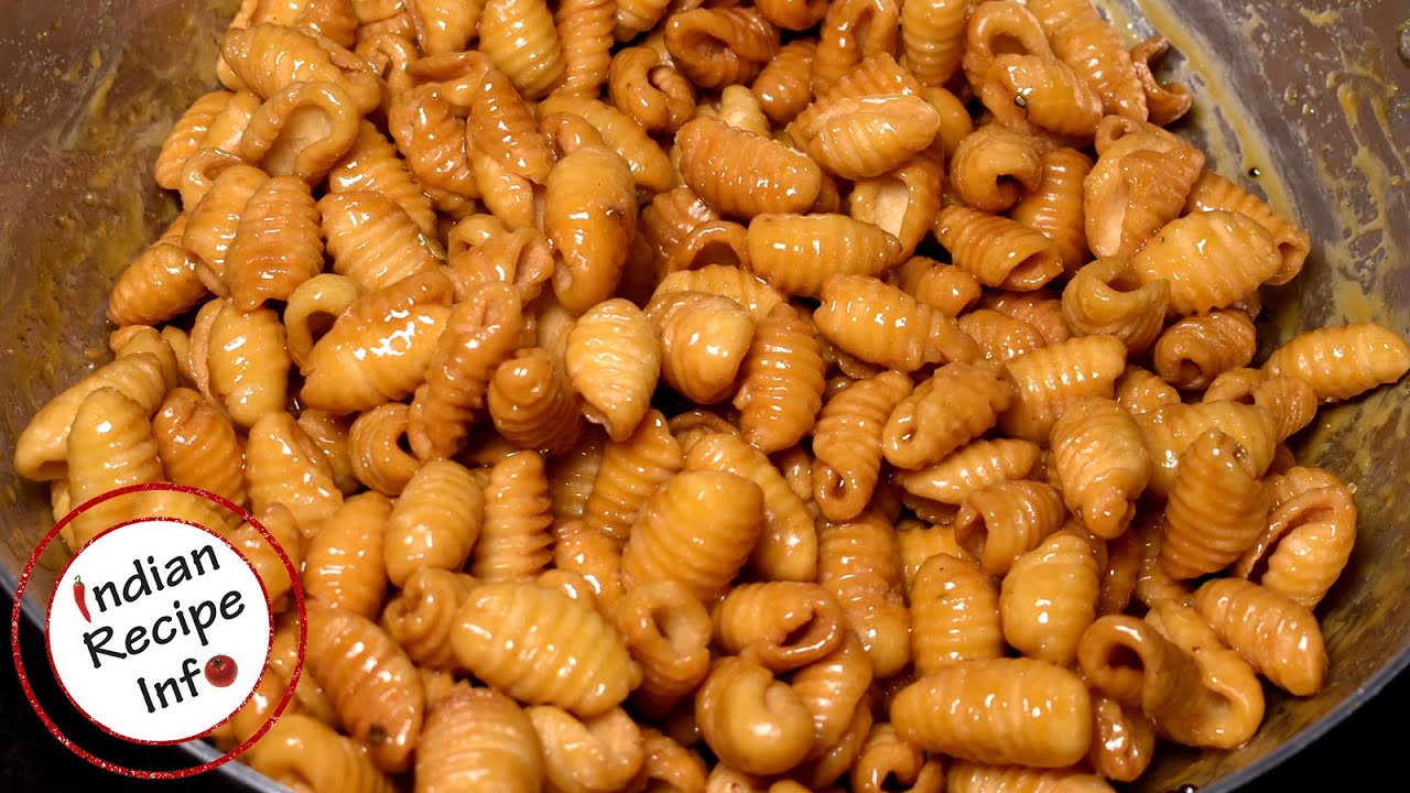 Bellam Gavvalu recipe in Telugu | Crispy Sweet Gavvalu Recipe With ...