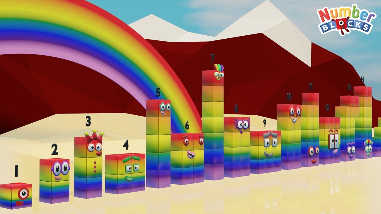 Looking For Rainbow Numberblocks 1-20 Number Pattern - YouTube
