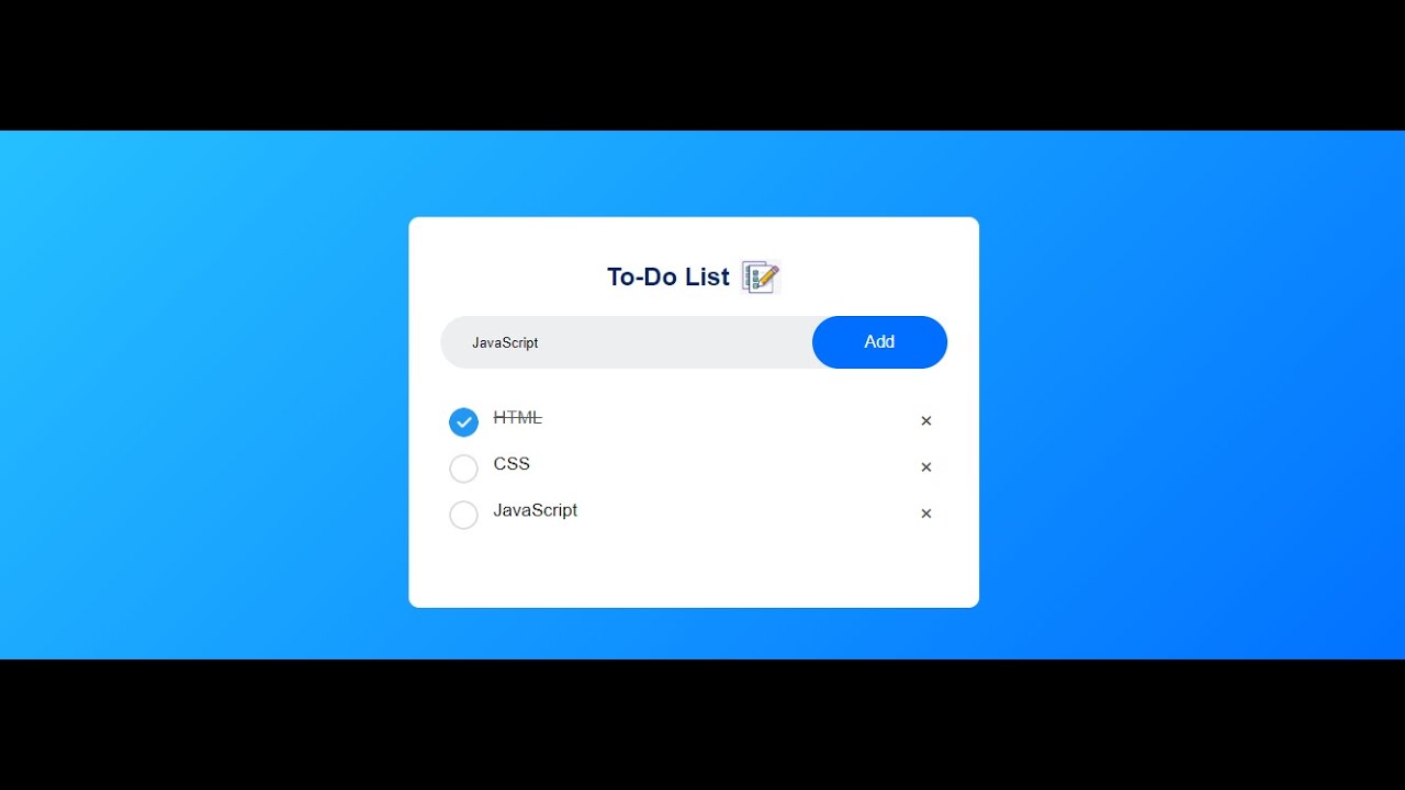 "Designing a Sleek To-Do List with HTML & CSS" - YouTube