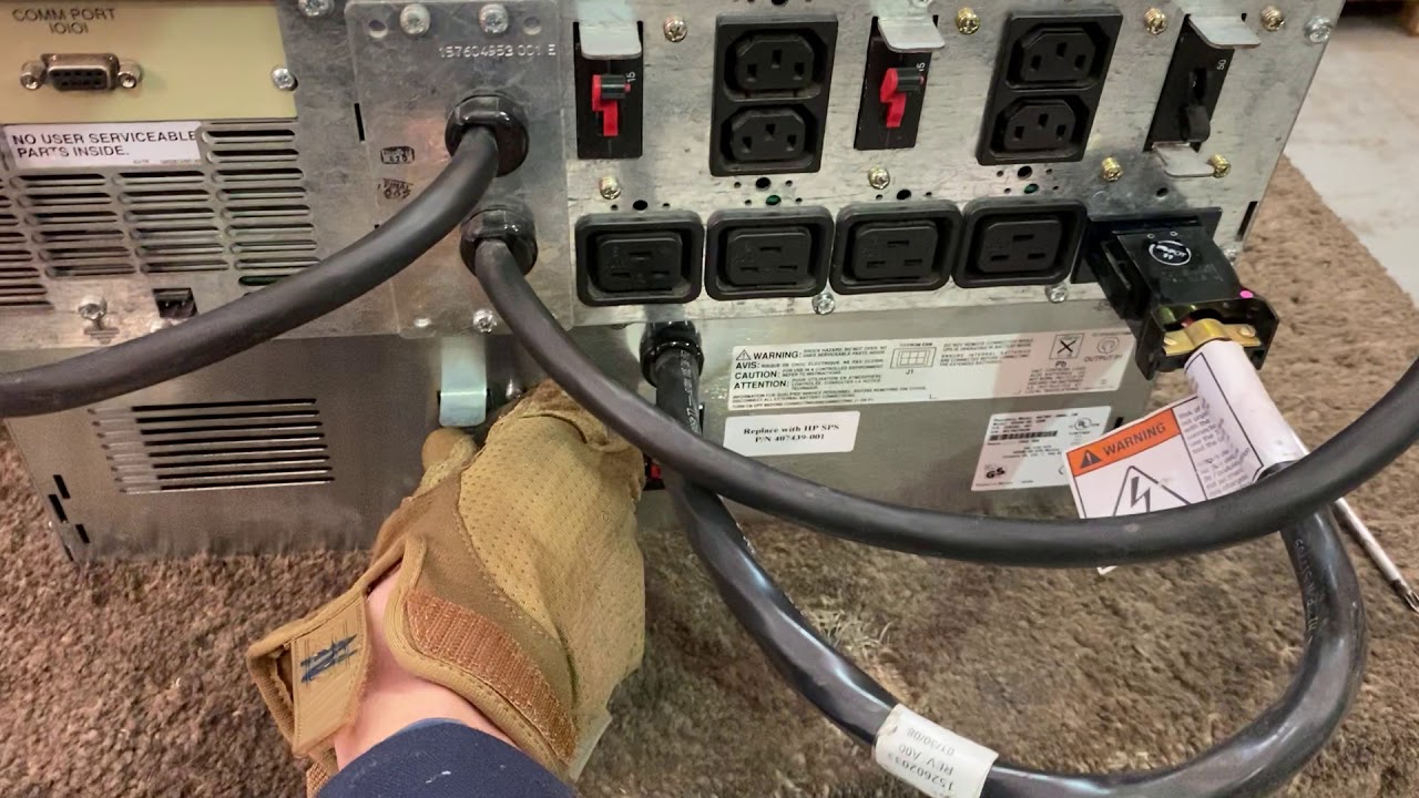 HP R5500XR starting from mains power with cells in the ERM only - YouTube