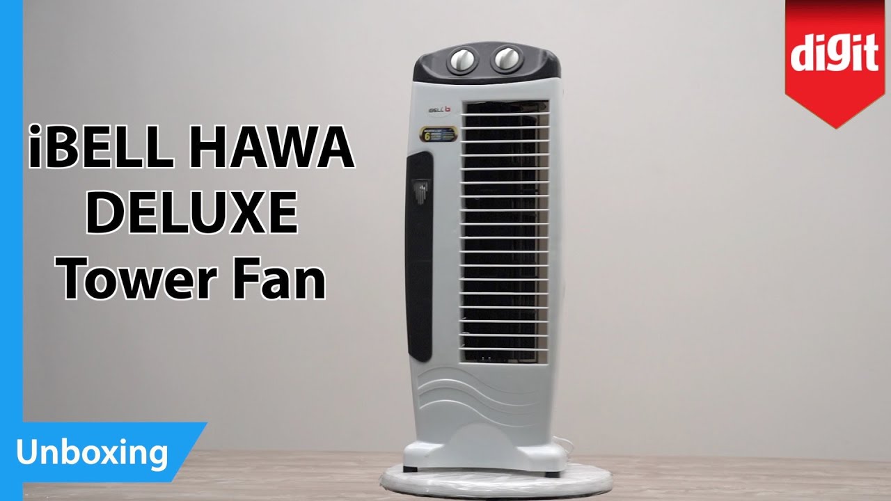 iBELL HAWA DELUXE Tower Fan - YouTube