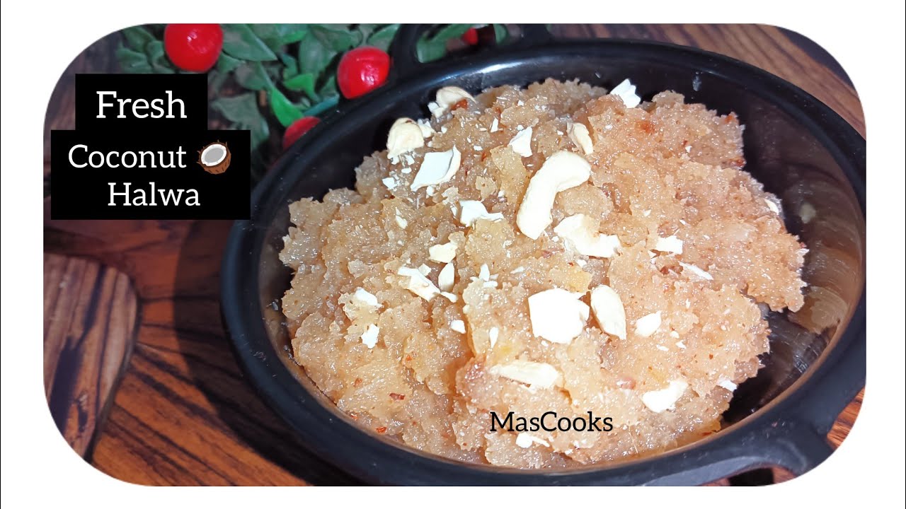 Coconut Halwa recipe | Instant Coconut Halwa recipe | kache nariyal ka ...