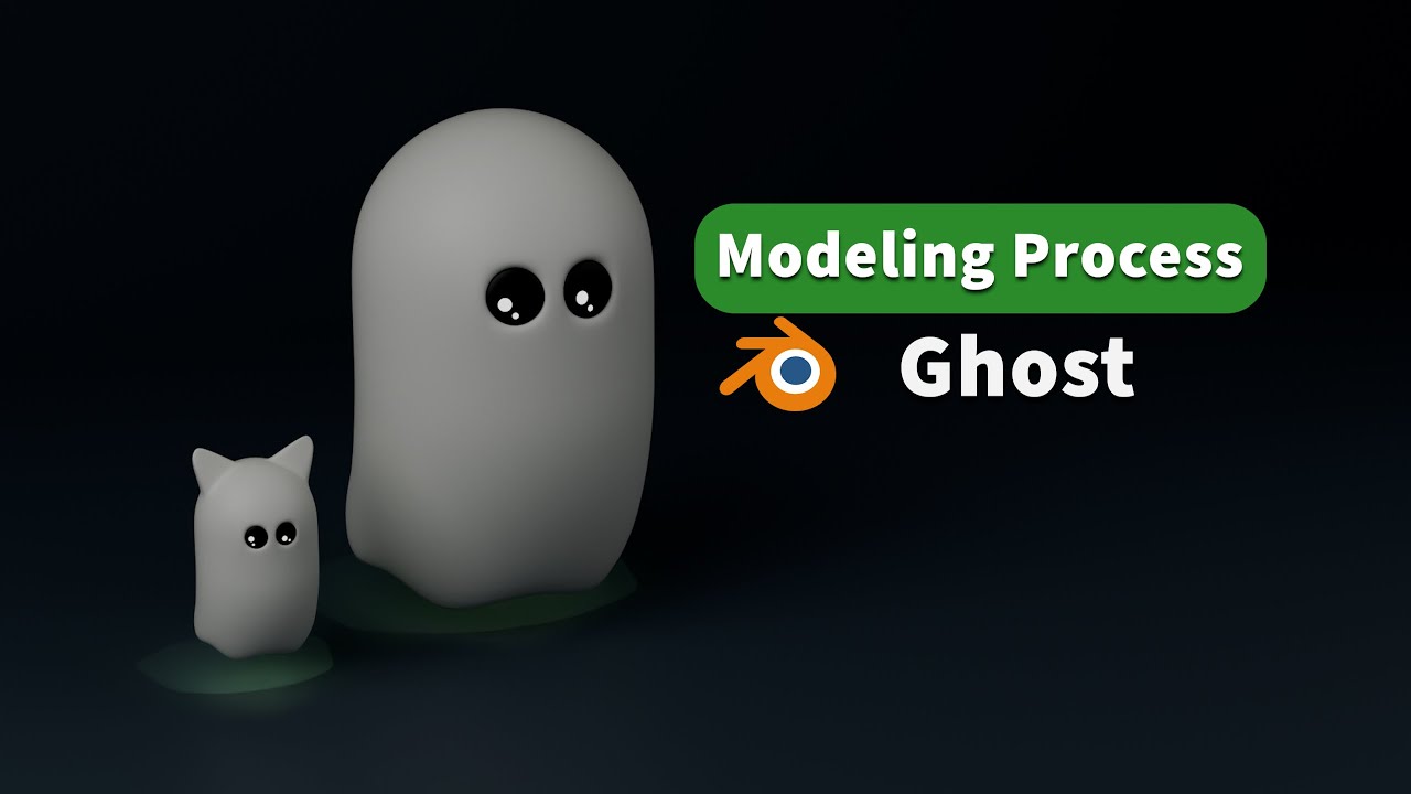 Blender Timelapse | How to Model a CUTE Ghost Character? - YouTube