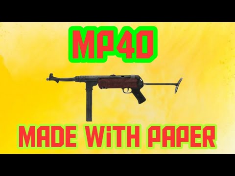 How to make paper MP40|Weapon World| - YouTube
