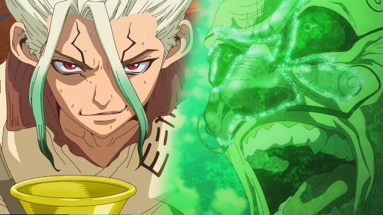 Senku Derrota Ibara E Consegue O Aparelho Petrificador| Dr. Stone ...