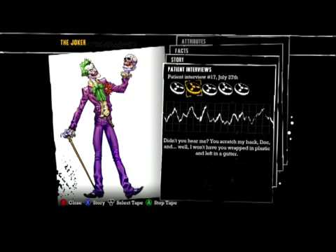 Batman: Arkham Asylum - Patient Interview Tapes - The Joker - YouTube