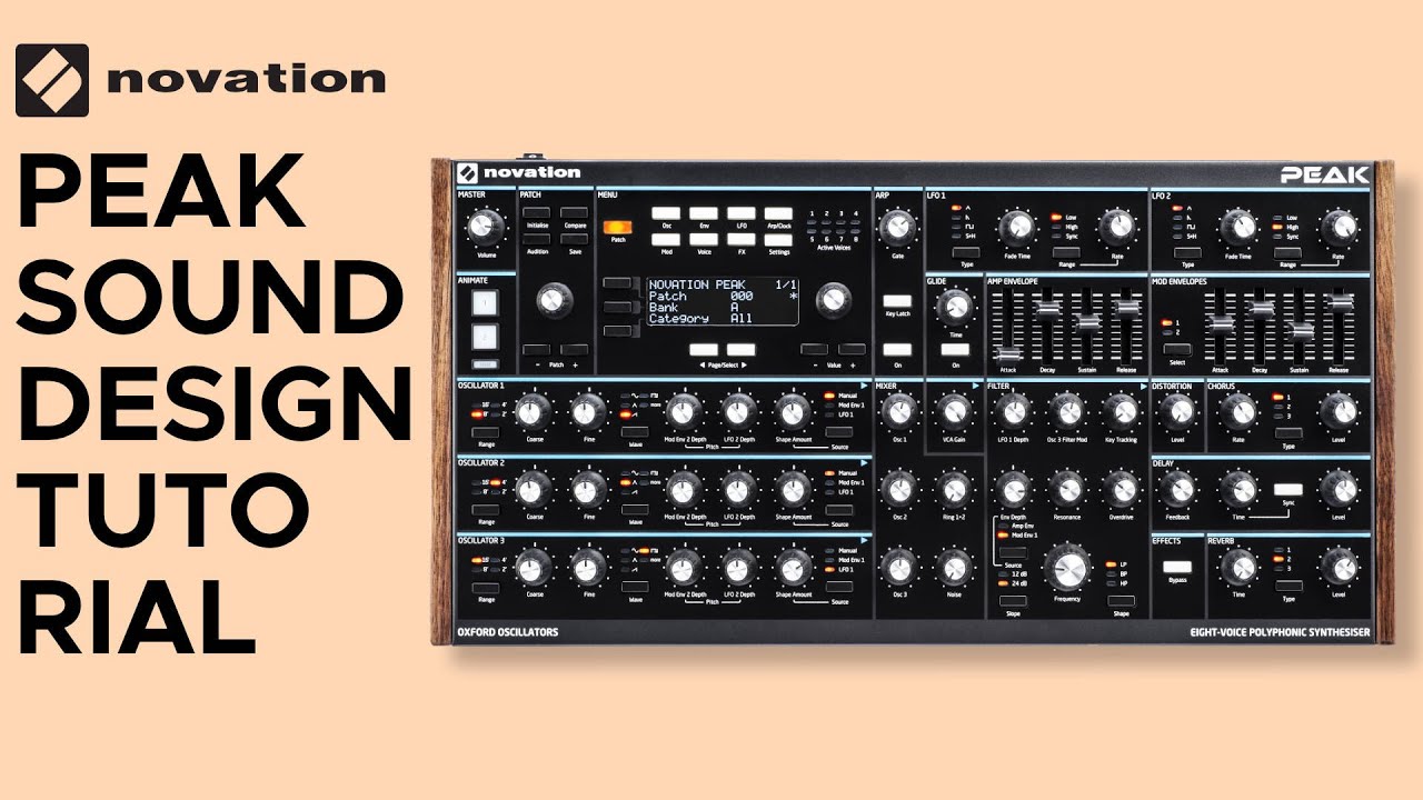 Novation Peak Tutorial - DIY Sequencer (advanced Sound Design) - YouTube
