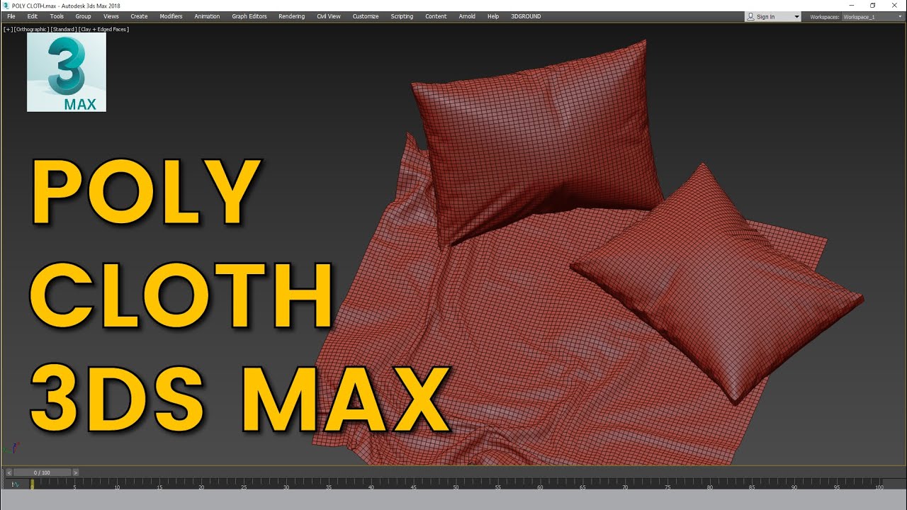 3d Max Cloth Simulation Tutorial | Eris Graphic - YouTube
