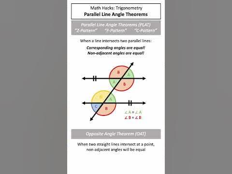 Parallel Line Angle Theorems (Trigonometry Angle Theorems) - YouTube