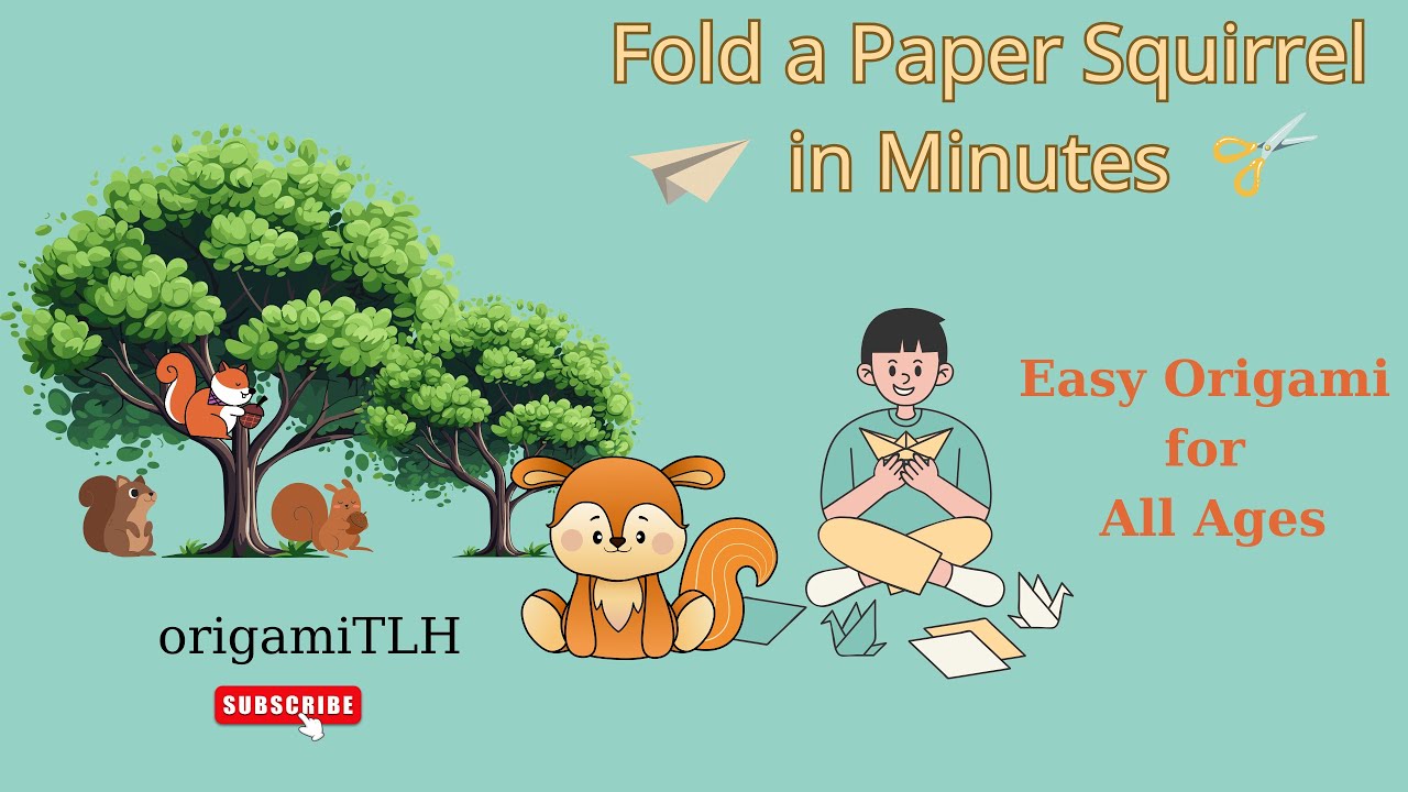How to Fold an Adorable Origami Squirrel – Easy Step-by-Step Tutorial!– OrigamiTLH - YouTube