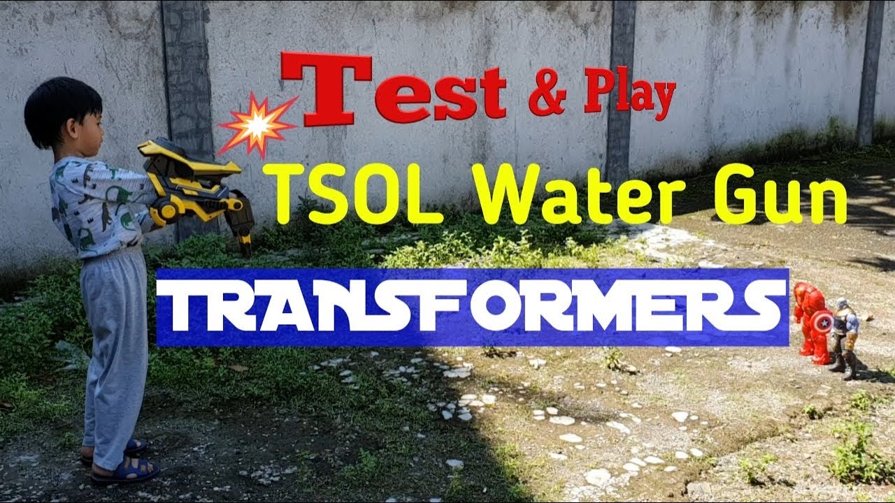 Test & Play TSOL water gun Transformers - YouTube
