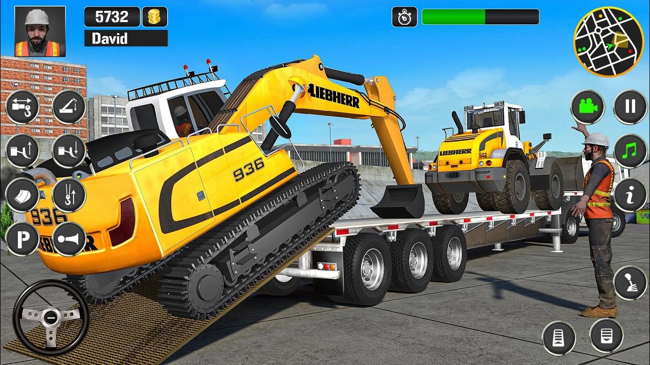 Excavator Construction Game Simulator - Real City Site Excavator Construction 3D - Android ...