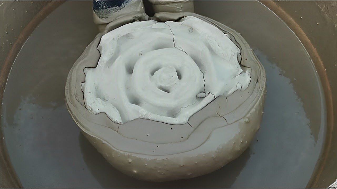 Soft Clay Crumbling & Dipping 💦💦 Soft Mud Crumbling, Pure Dirt, Yellow ...