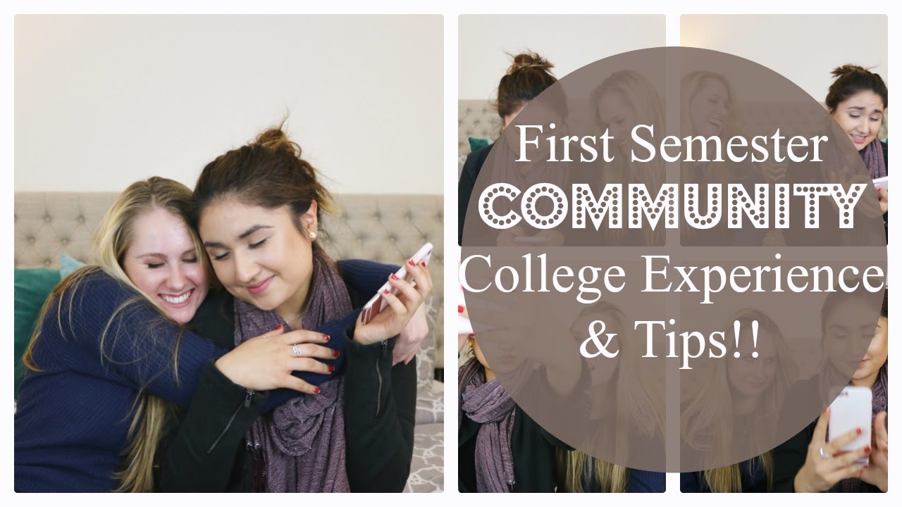 First Semester in Community College Experience + Tips Collab! - YouTube