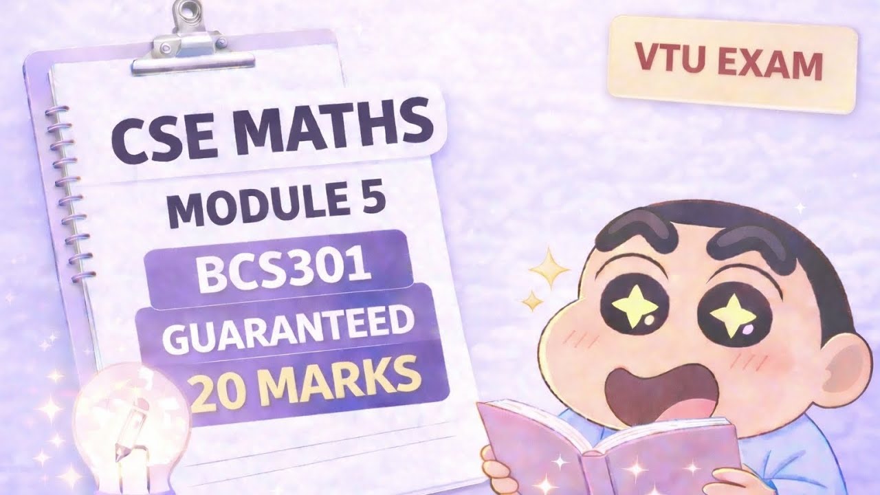 MATHS MODULE-5 BCS301| GUARENTEED 20MARKS | CSE VTU GUIDE - YouTube
