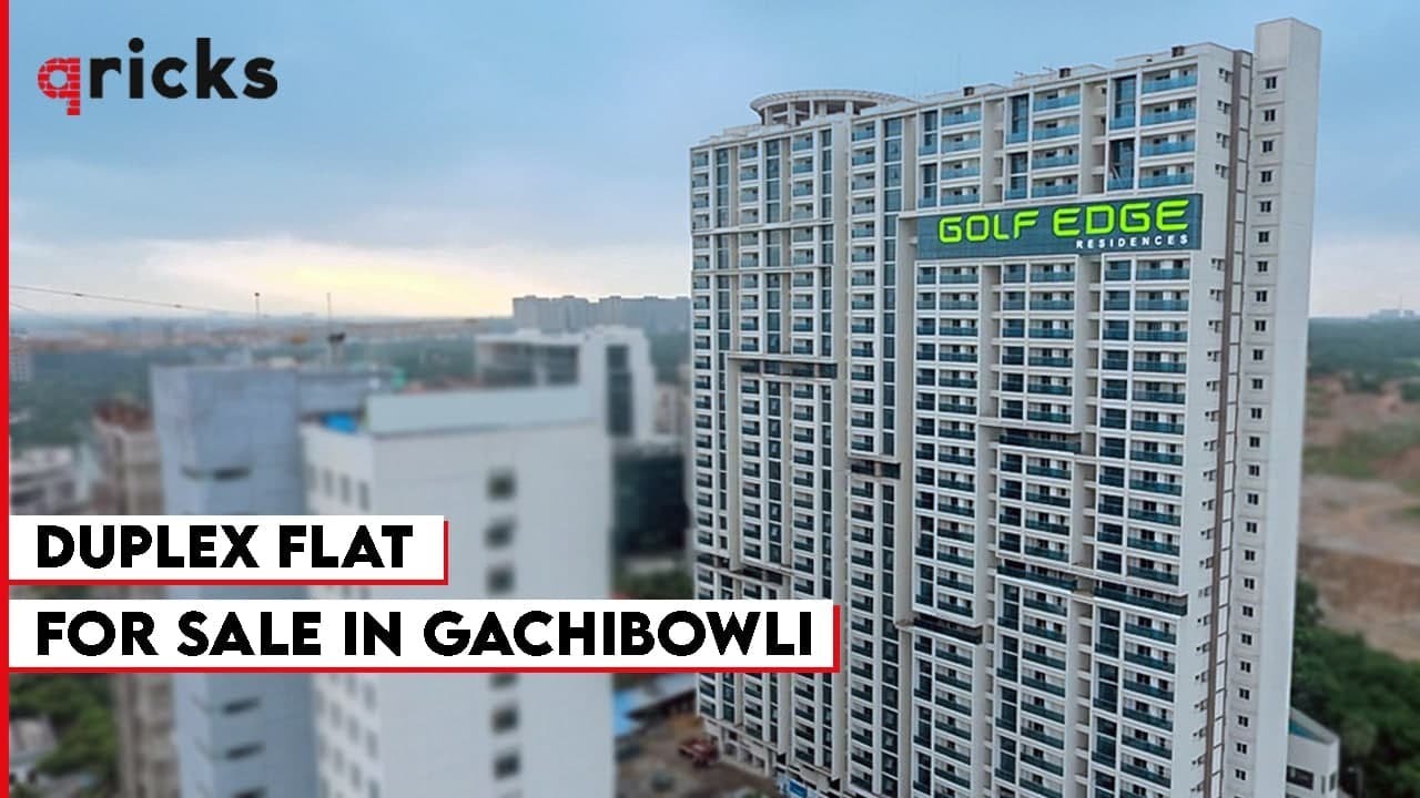 4 BHK Luxury Duplex Apartment Tour (3410 sqft) Golf Edge | Gachibowli ...