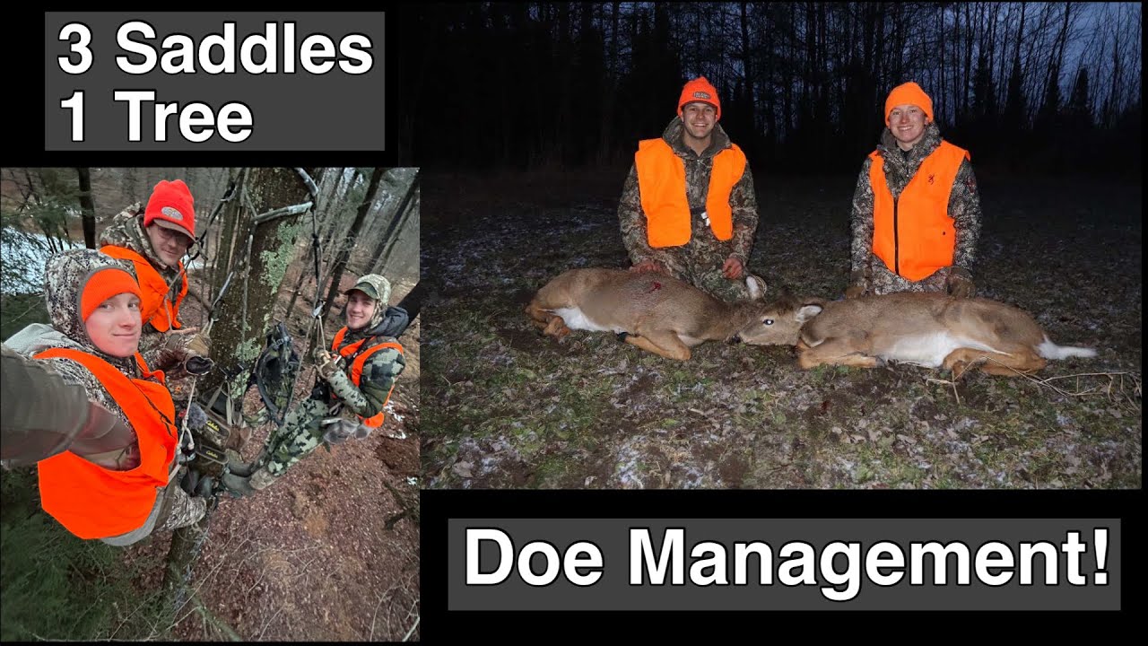Late Season Doe Management (Doubled Up)!!! - YouTube
