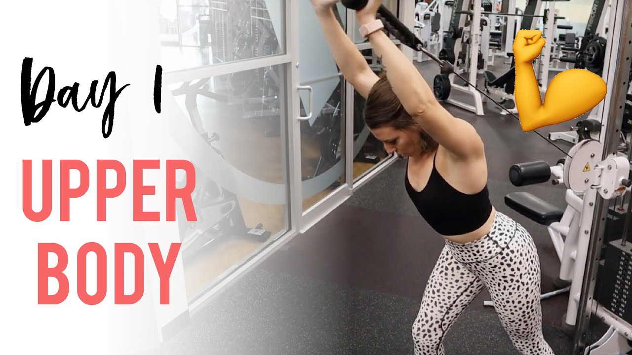 MY WORKOUT SCHEDULE - DAY 1 | Upper Body Day | + Some Alphalete Love ...