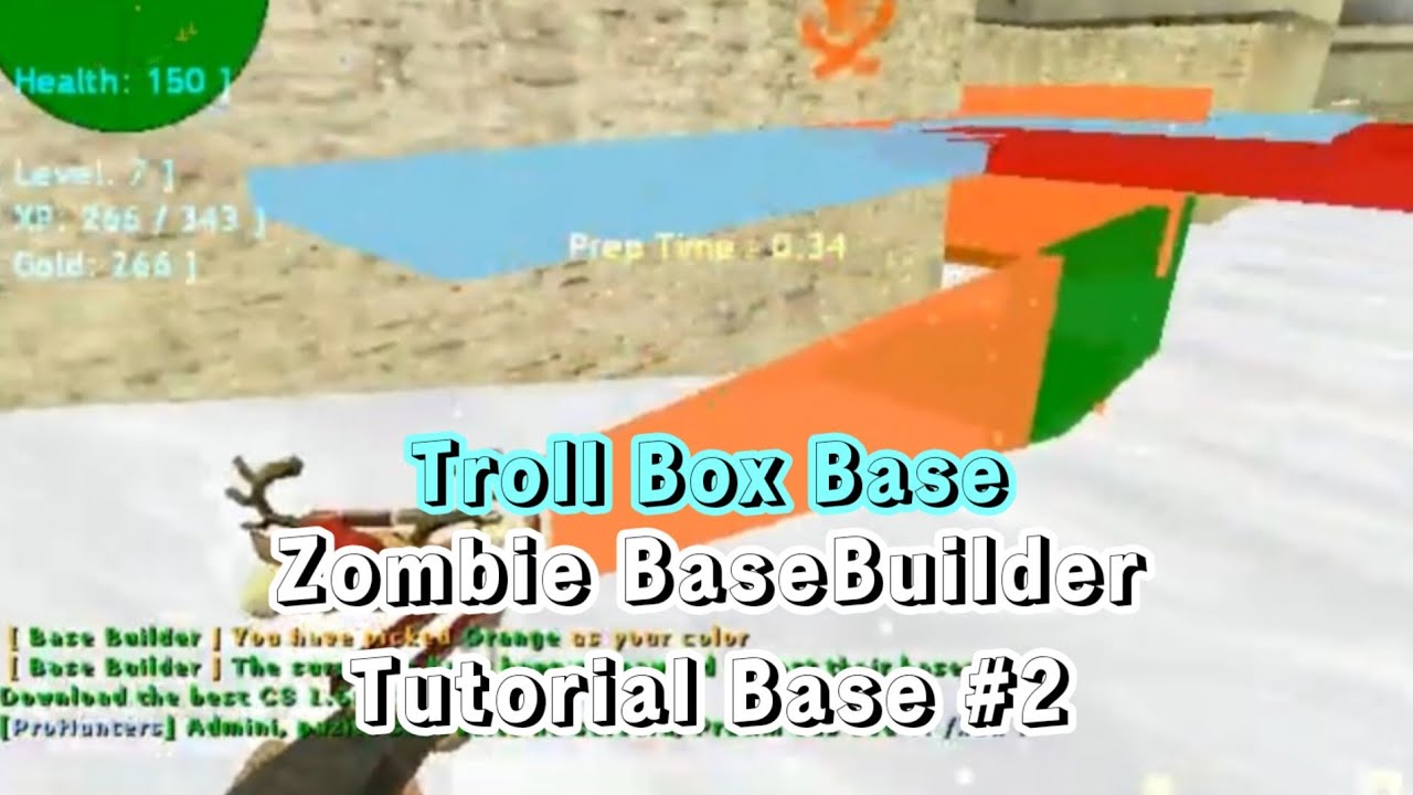 CS1.6 Zombie BaseBuilder [Tutorial Base #2] - (InvisibleEnter+FakeHole) Troll Box Base - YouTube
