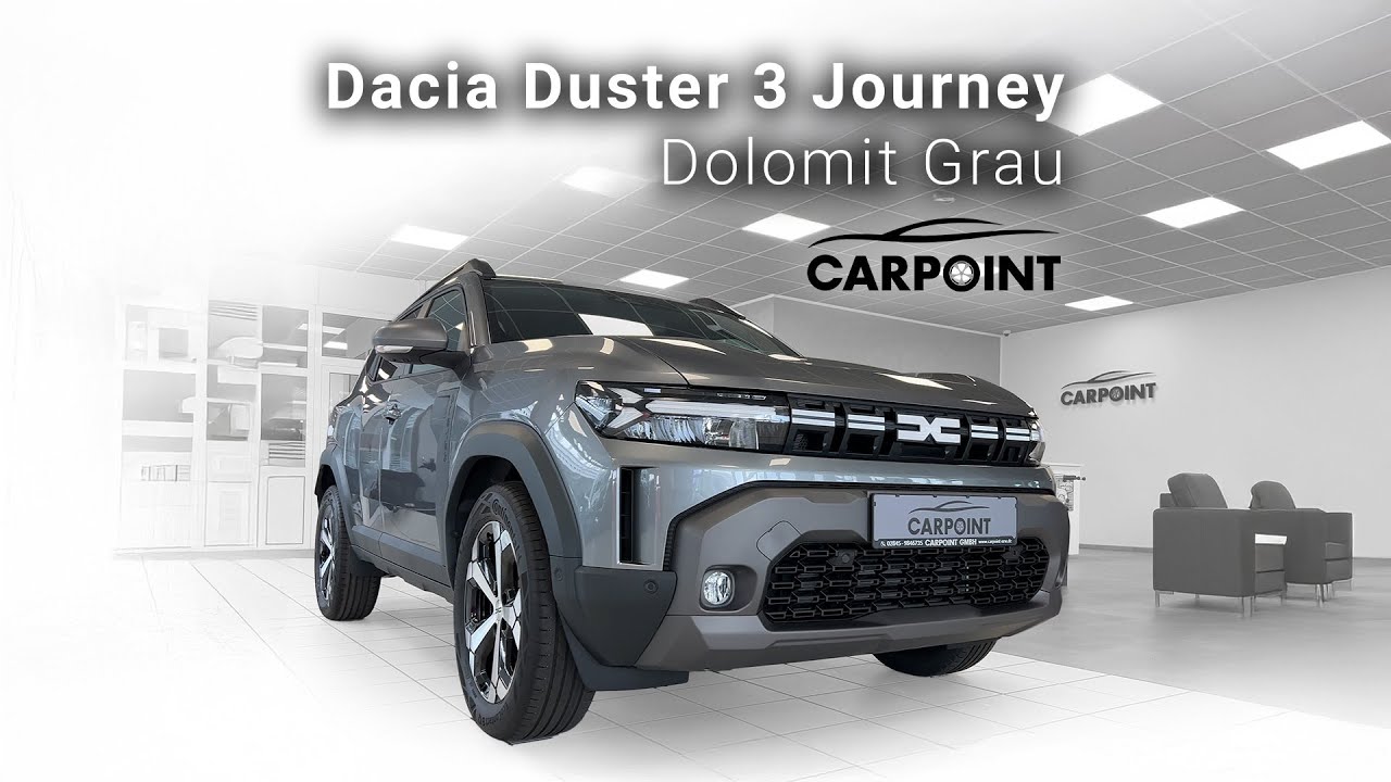 Der Dacia Duster 3 in Dolomit-Grau 🌪️ Carpoint GmbH - YouTube