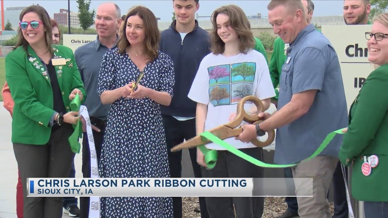 Chris Larson Park Ribbon Cutting - YouTube