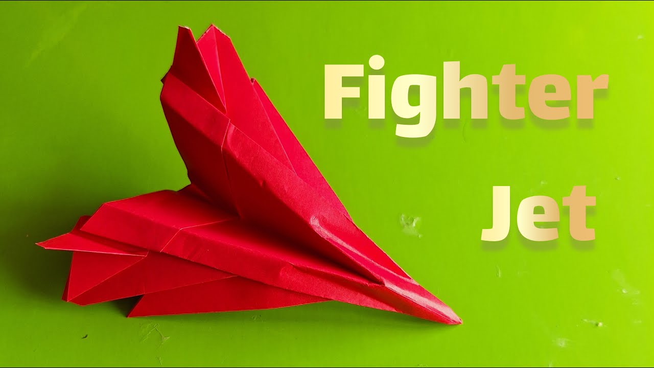 ️EASY PAPER PLANE ORIGAMI ️SUKHOI SU-27 FIGHTER FLANKER jet ️ - YouTube