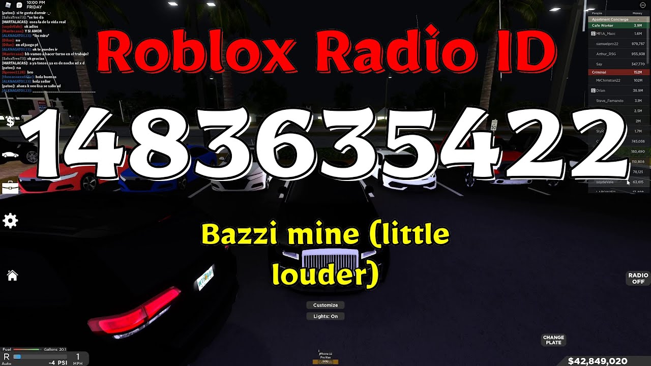 Bazzi Mine (little Louder) Roblox ID - YouTube