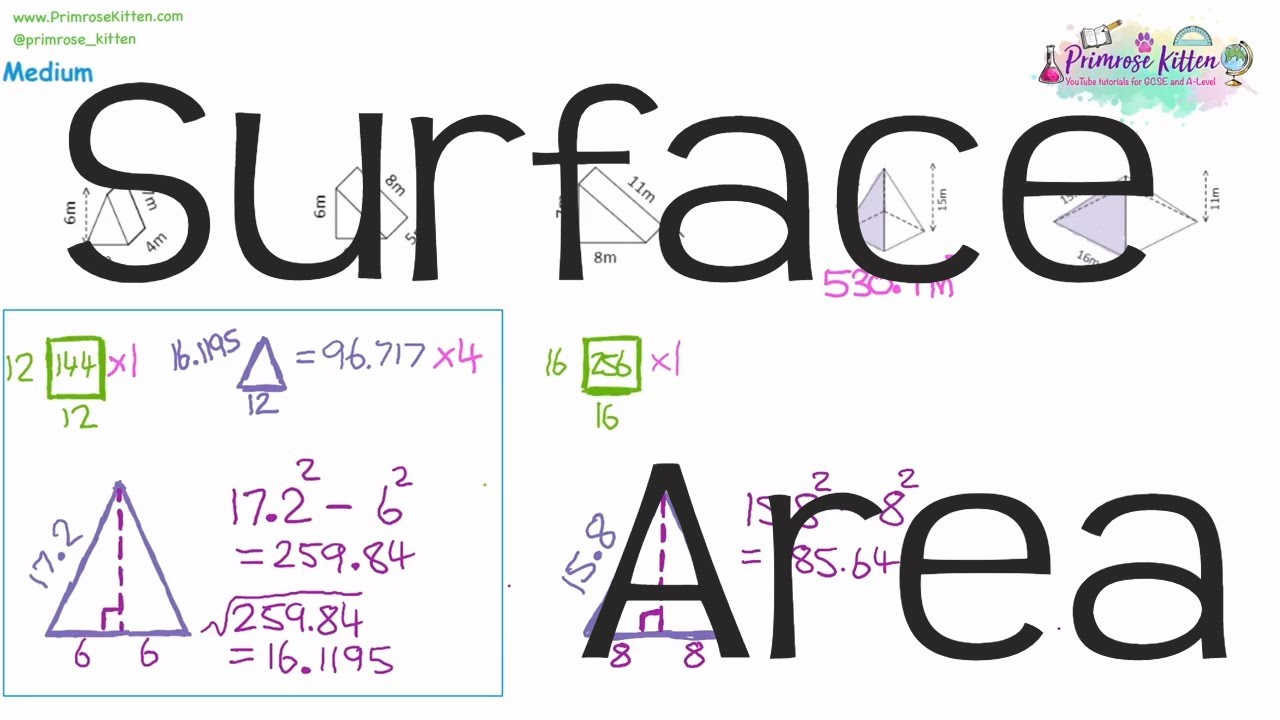 Surface Area | Revision Maths GCSE and IGCSE - YouTube
