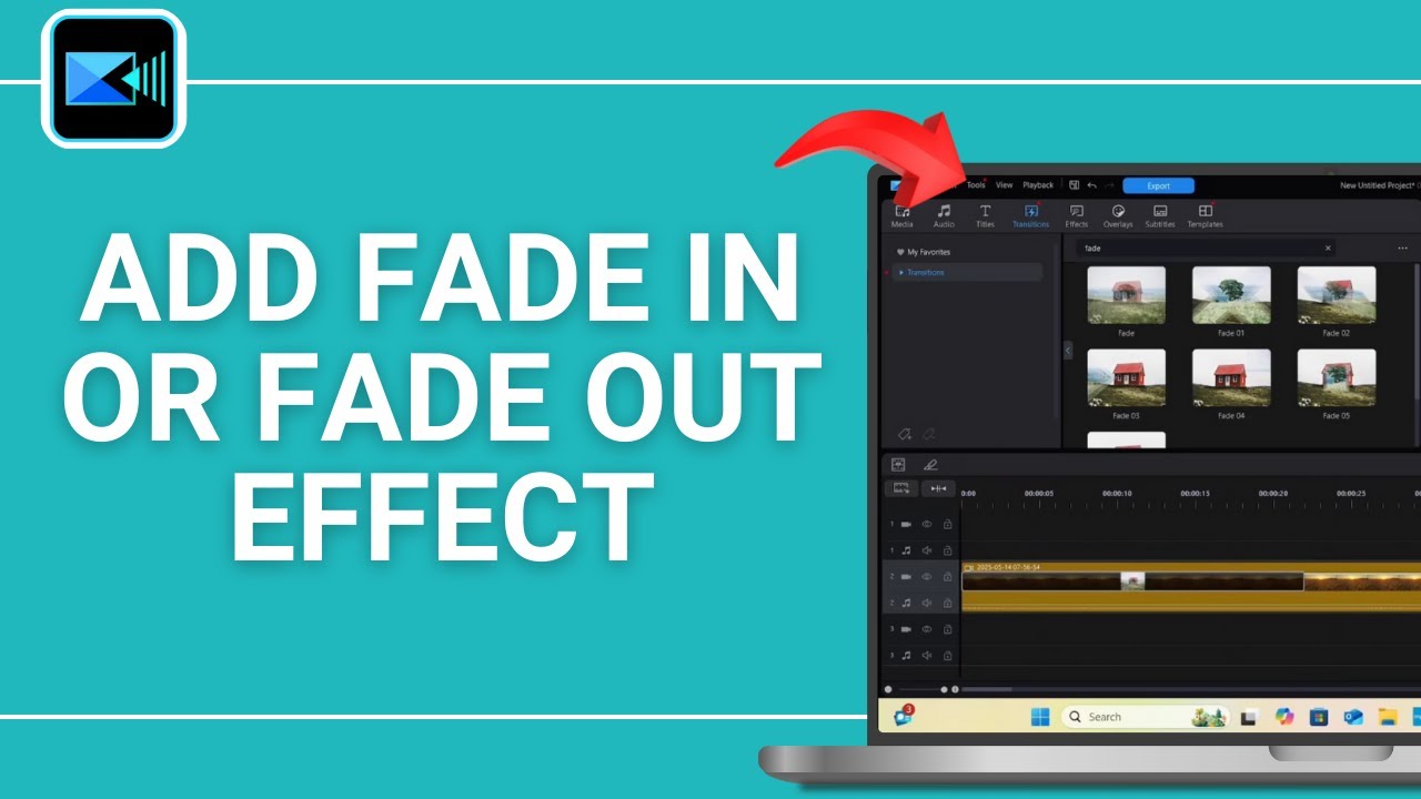 How to Add Fade In or Fade Out Effect on Video in PowerDirector - YouTube