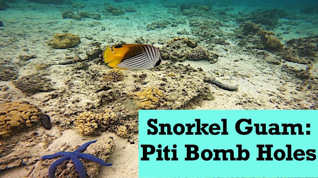 Snorkeling: Snokeling Guam, Relaxing exploration of Piti Bomb Holes in ...