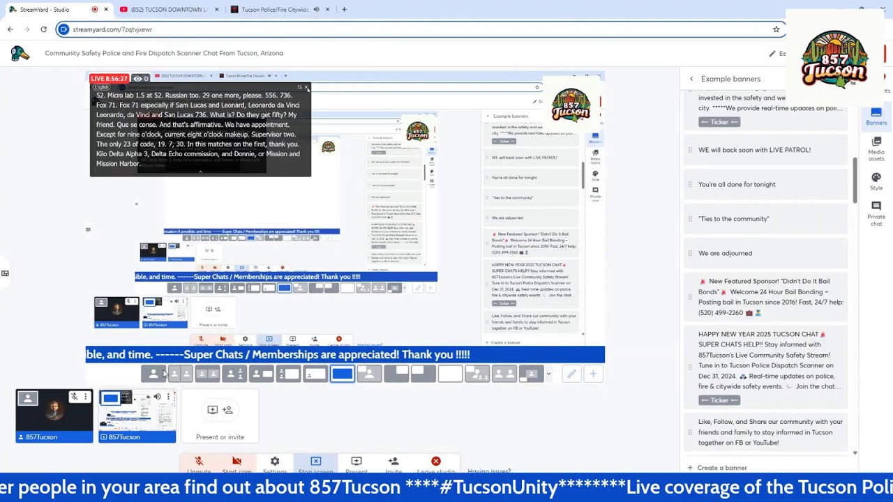 Community Safety Police and Fire Dispatch Scanner Chat From Tucson ...