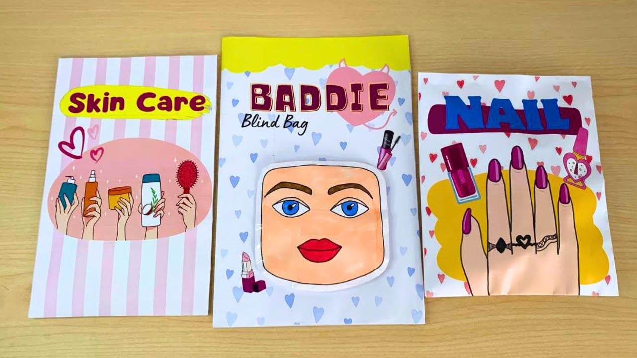 ️Roblox Makeup baddies Blind bag Paper💖 ASMR 💖 satisfying opening blind ...