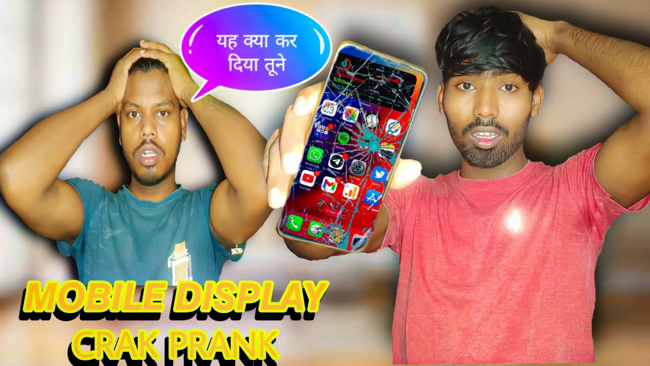 Display crak Prank video 📱 With mama | Prank Gone rong 😱 ...