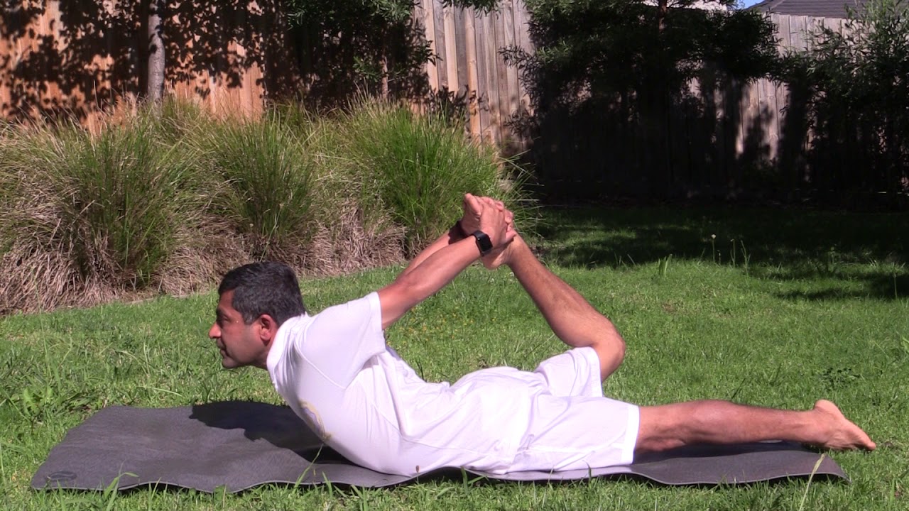 Ardha Dhanurasana for healthy back and shoulders - YouTube