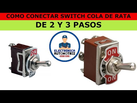 COMO CONECTAR SWITCH COLA DE RATA* - YouTube