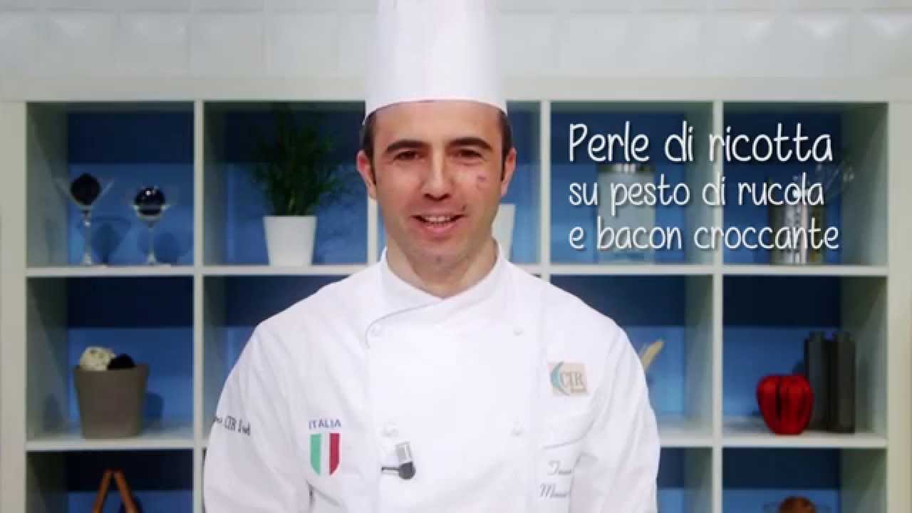 Ricette con la Ricotta: Perle di ricotta su pesto di rucola e bacon ...