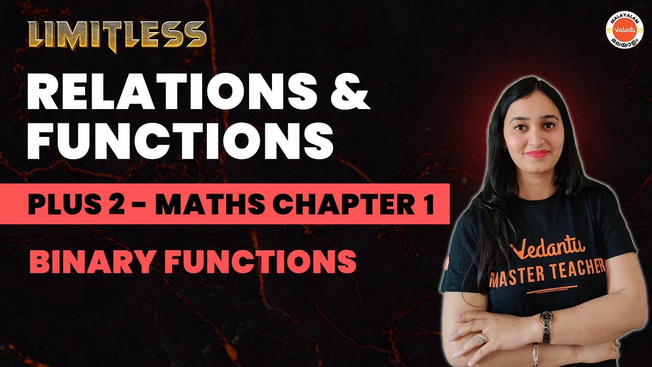 Plus Two - Math's Relations And Functions | Binary Functions | Vedantu Malayalam - YouTube