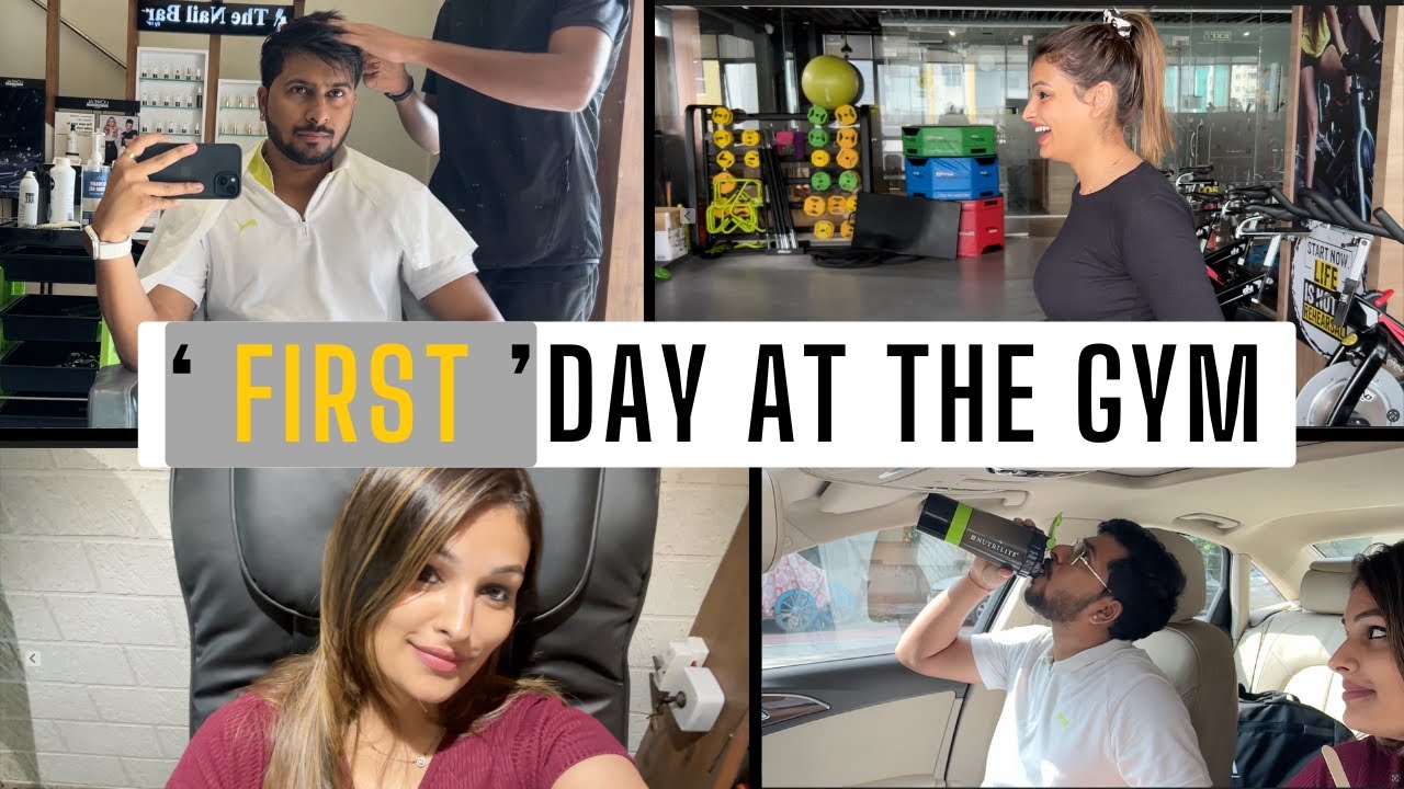 FIRST DAY TO THE GYM 😆😫 - YouTube