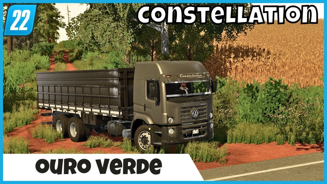 FS22 Live | Novo Caminhão Constellation na Fazenda Ouro Verde | Farming ...