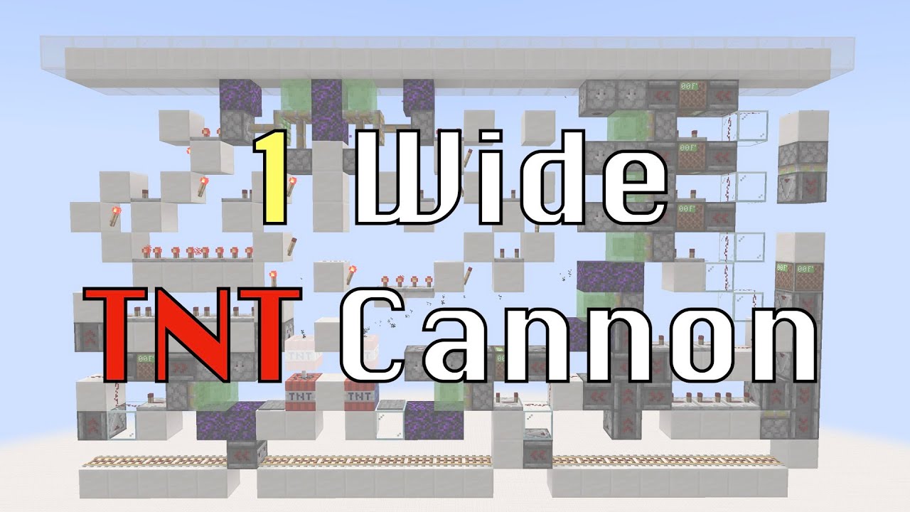 1wide hidden TNT cannon 【Minecraft Java Edtion 1.21+】 - YouTube