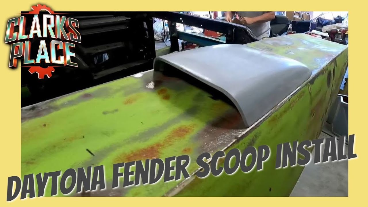 Daytona Fender Scoop Install and Headlight Buckets Continued..... - YouTube