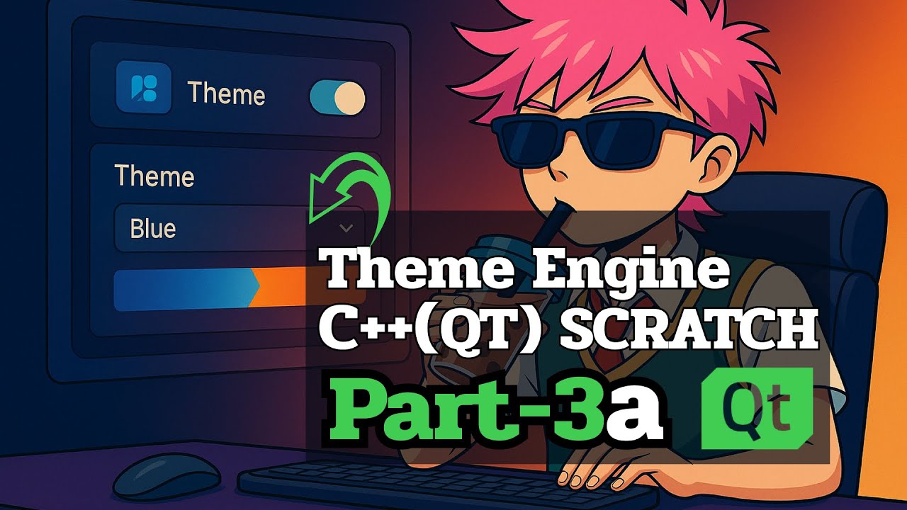 Theme Engine in Qt C++ | Media Player Project Tutorial – Part 3a - YouTube