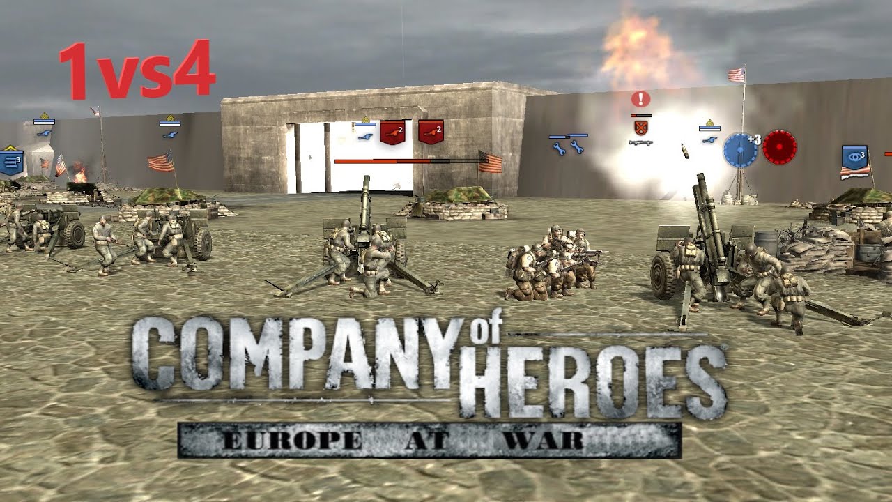 Company of Heroes Luis Webber Maps (part10) 1vs4 Expert CPU [Europe At ...